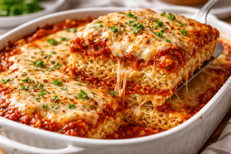 TikTok Ramen Lasagna - Ready in 45 Minutes